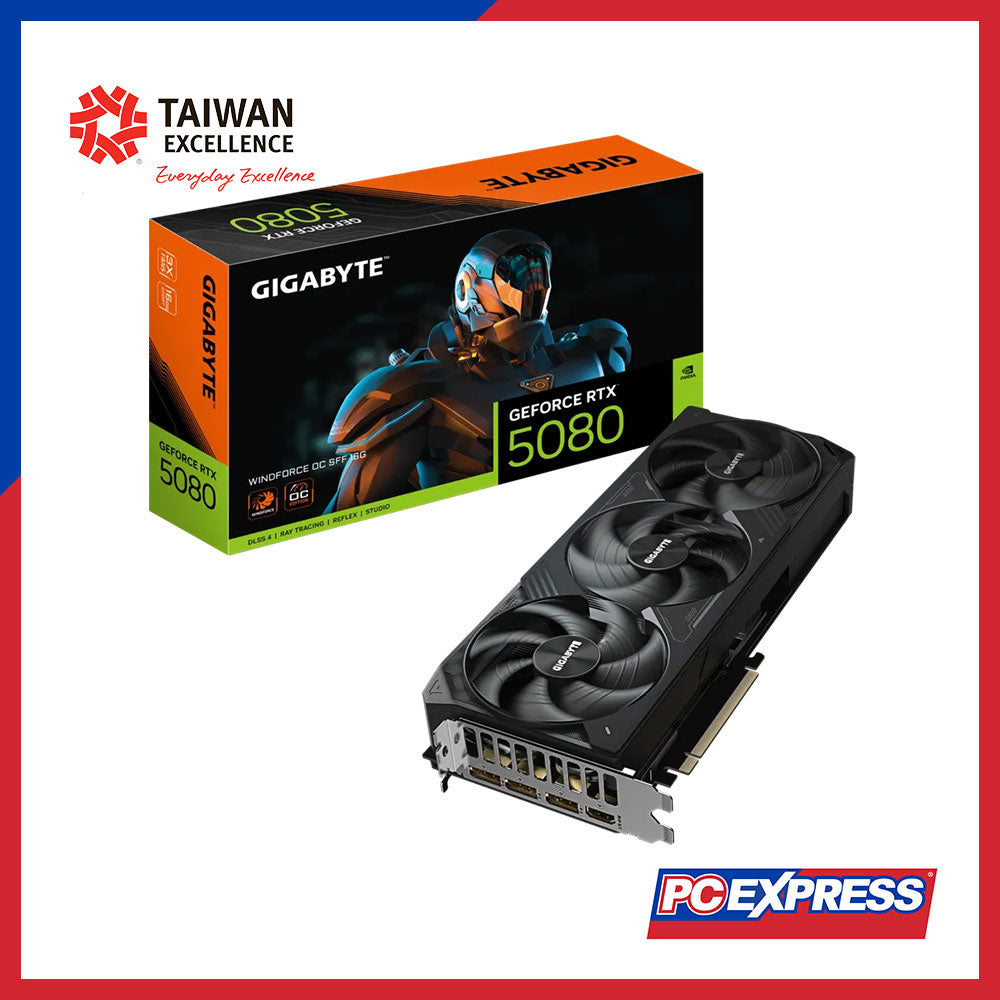 GIGABYTE GeForce RTX™ 5080 WINDFORCE OC SFF 16GB GDDR7 256-bit Graphic ...