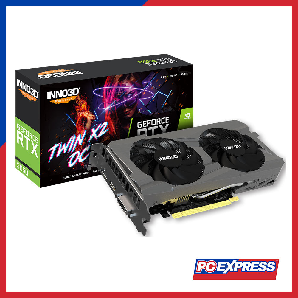 INNO3D GeForce RTX™ 3050 TWIN X2 OC V2 8GB GDDR6 128-bit Graphics Card ...