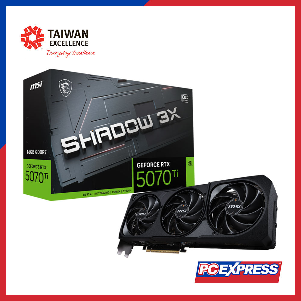 MSI GeForce RTX™ 5070 Ti SHADOW 3X OC 16GB GDDR7 256-bit Graphics Card ...
