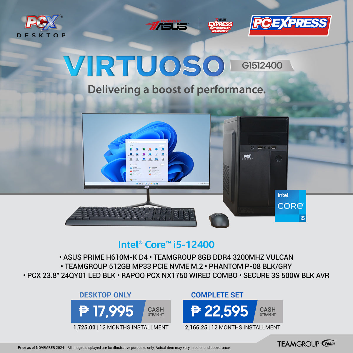 PCX LFH VIRTOUSO (GI512400) Intel® Core™ i5 Desktop - Powered By ASUS ...