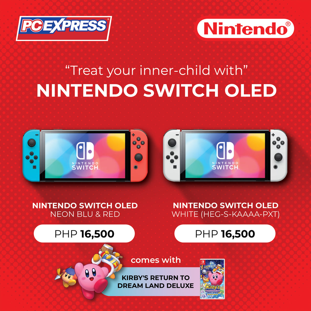 Nintendo Switch OLED Gaming Console White (Free Nintendo Switch Kirby ...