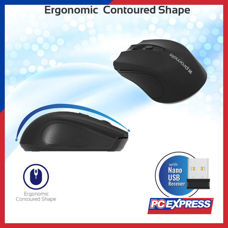 PROMATE CLIX-8 Wireless Mouse (Black) – PC Express