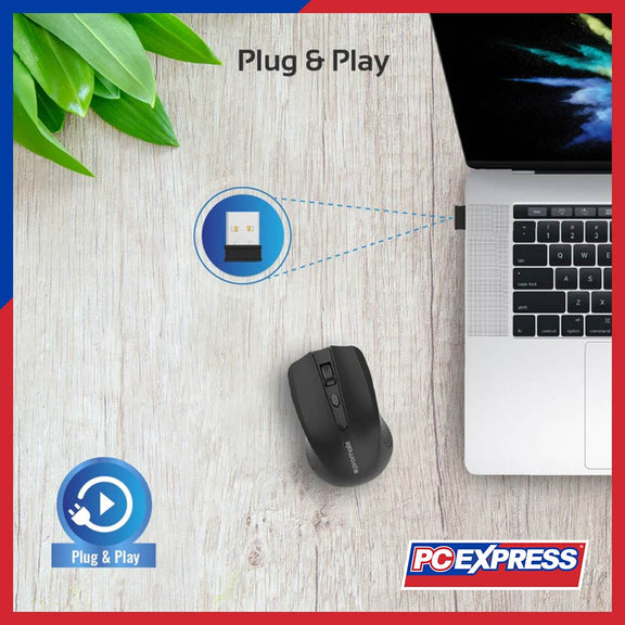 PROMATE CLIX-8 Wireless Mouse (Black) – PC Express