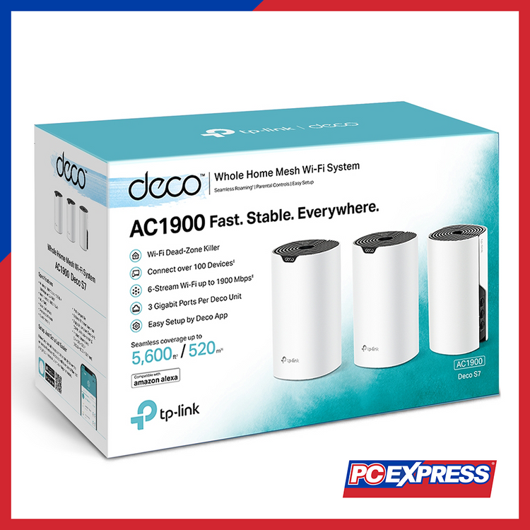 TP-LINK Deco S7 (3-Pack) AC1900 Whole Home Mesh Wi-Fi System – PC Express