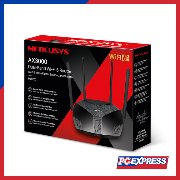 MERCUSYS MR80X AX3000 Dual-Band Wi-Fi 6 Router – PC Express