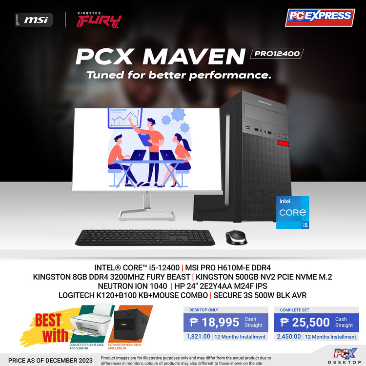 PCX LFH MAVEN PRO 12400 Intel® Core™ i5 Desktop Package – PC Express